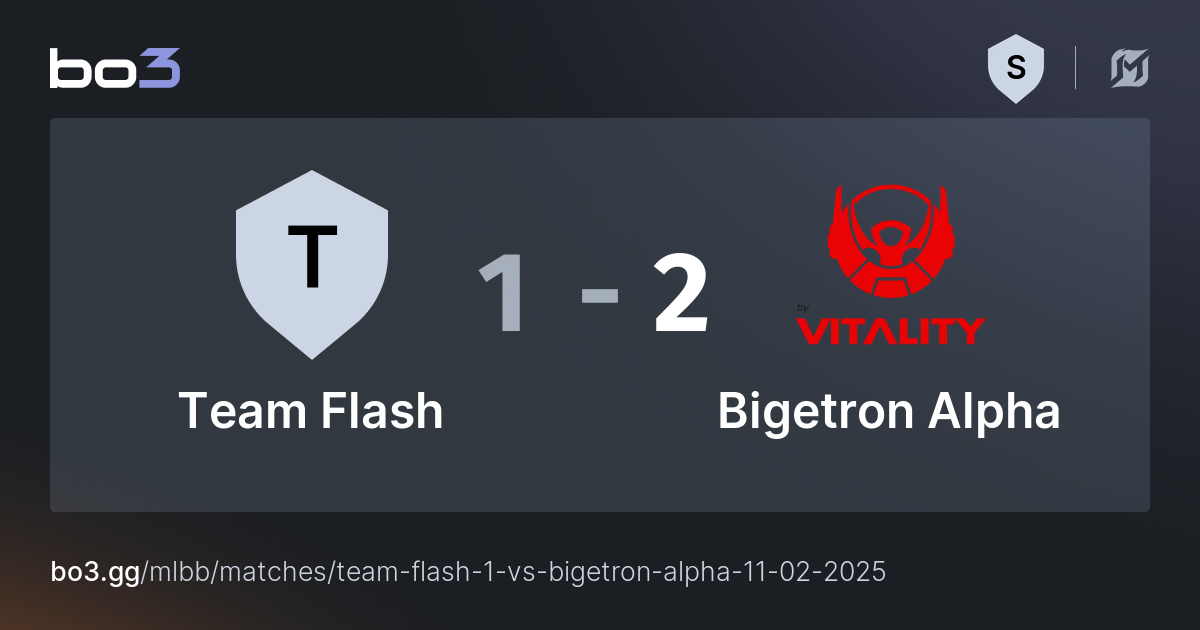 Team Flash vs Bigetron Alpha - Mobile Legends – bo3.gg