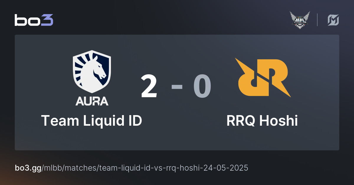 Team Liquid ID vs RRQ Hoshi - Mobile Legends – bo3.gg