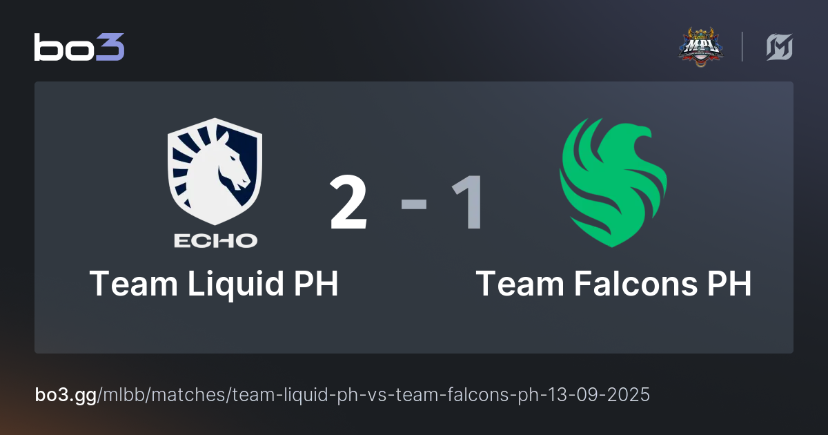 Team Liquid PH vs Team Falcons PH - Mobile Legends – bo3.gg