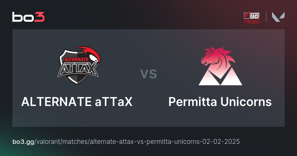 ALTERNATE aTTaX vs Permitta Unicorns - Valorant na żywo – bo3.gg