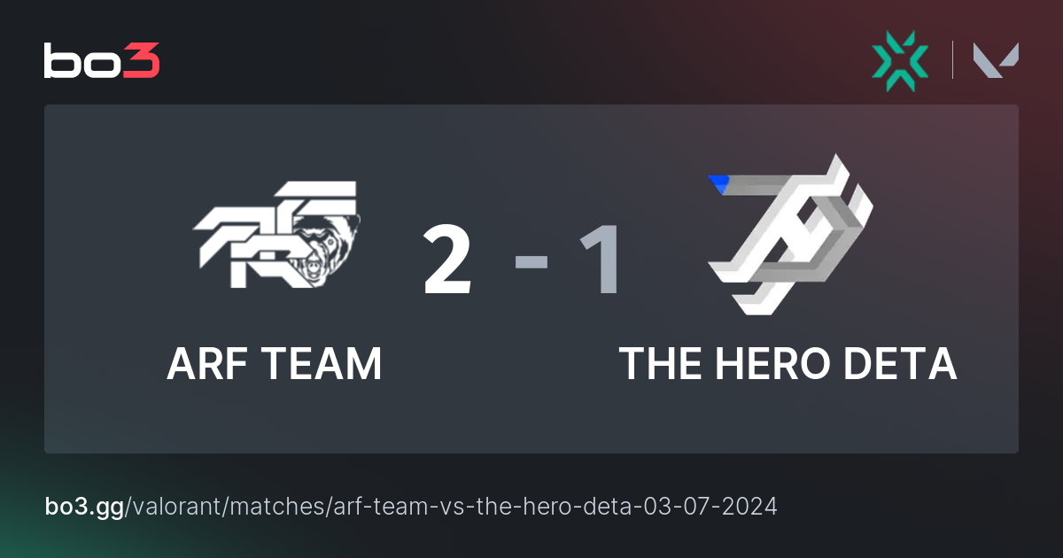 ARF TEAM vs THE HERO DETA - Valorant – bo3.gg