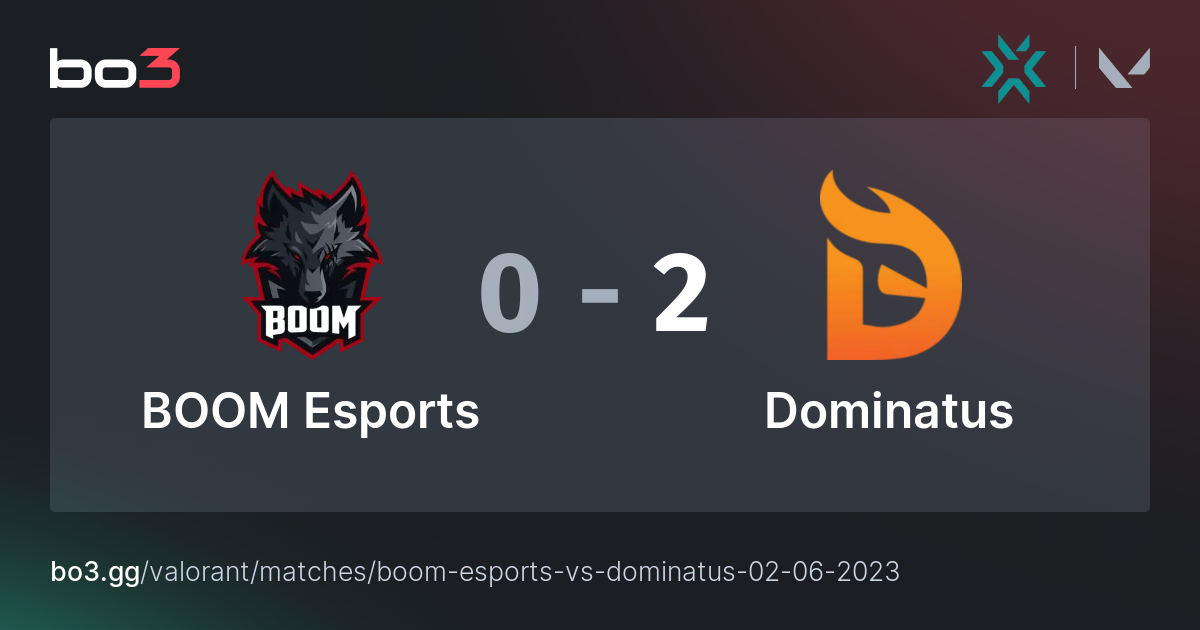 BOOM Esports vs Dominatus - Valorant – bo3.gg