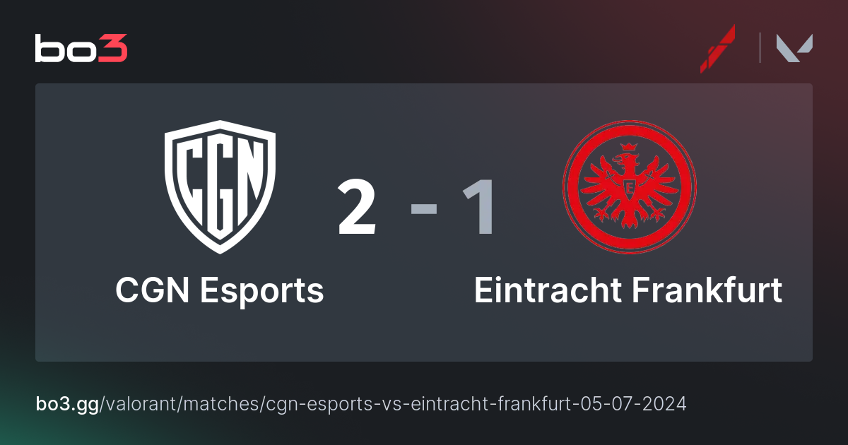CGN Esports vs Eintracht Frankfurt - Valorant – bo3.gg