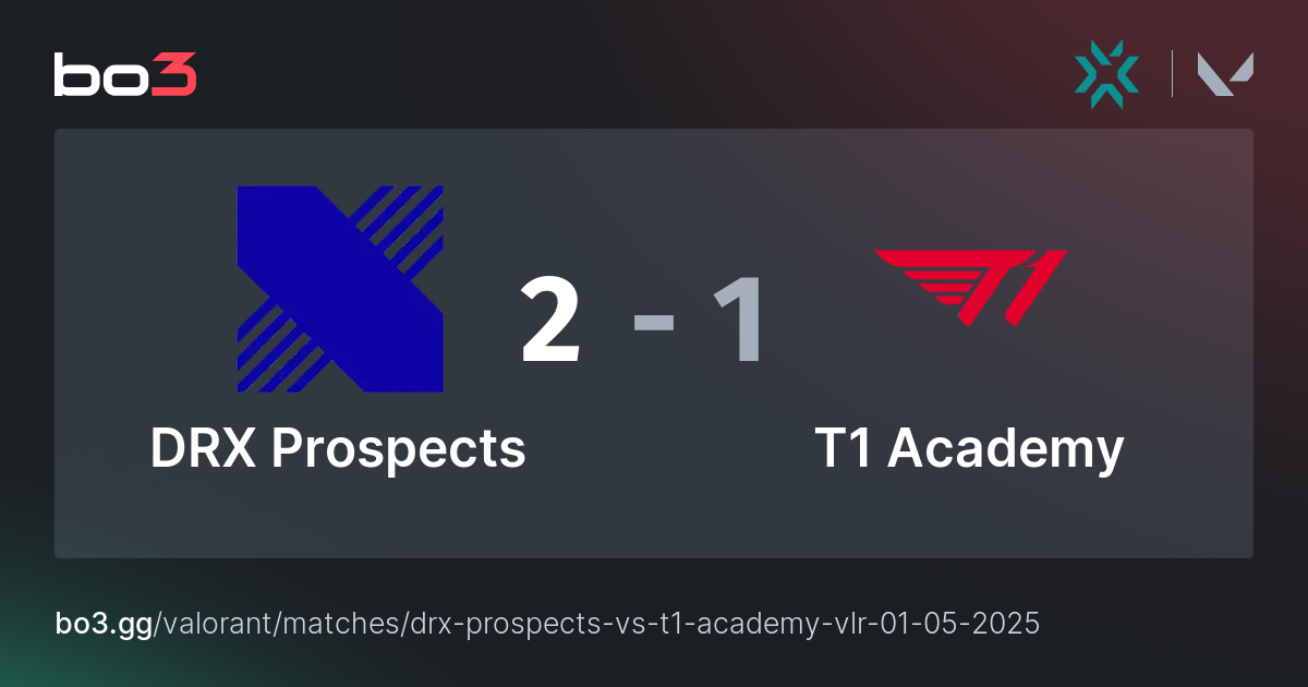 DRX Prospects vs T1 Academy - Valorant – bo3.gg