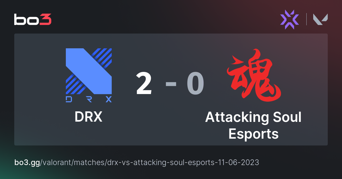 DRX vs Attacking Soul Esports - Valorant – bo3.gg