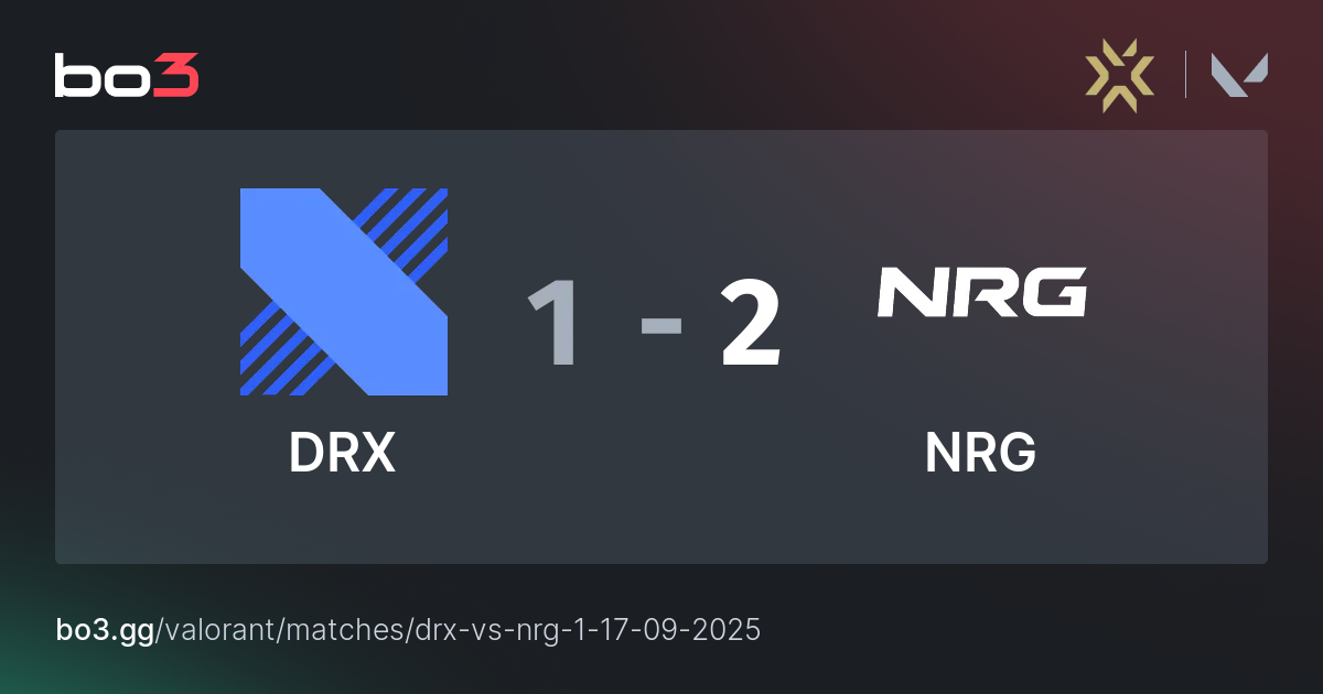 DRX vs NRG - Valorant – bo3.gg