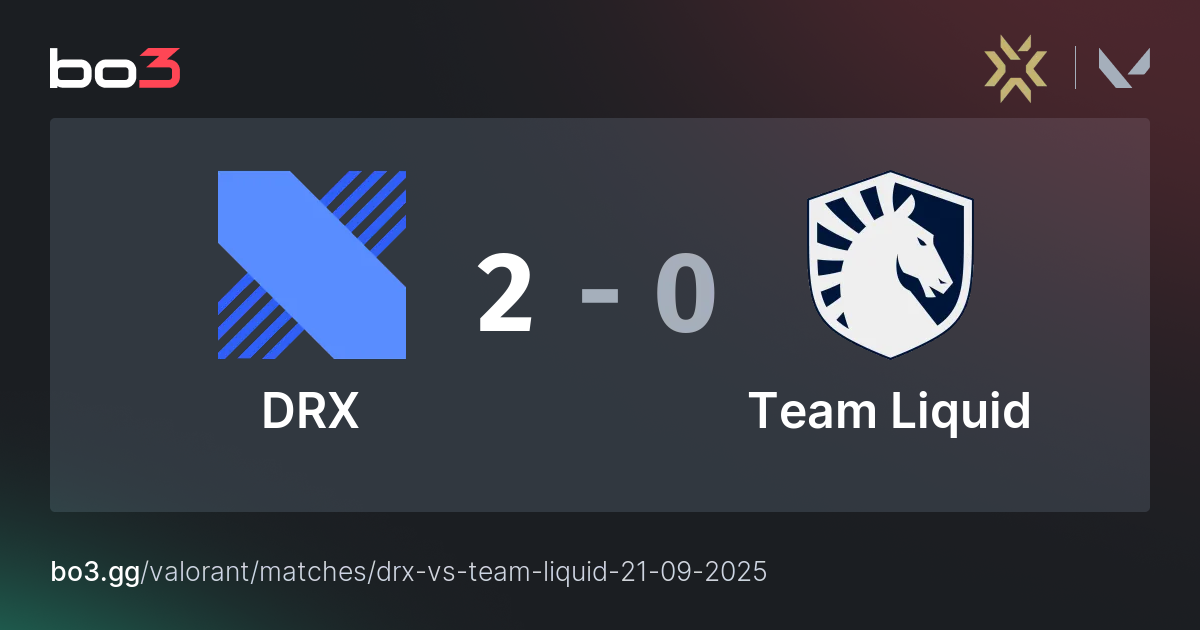 DRX vs Team Liquid - Valorant – bo3.gg