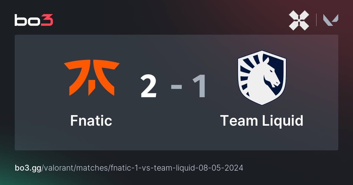 Fnatic vs Team Liquid - Valorant – bo3.gg