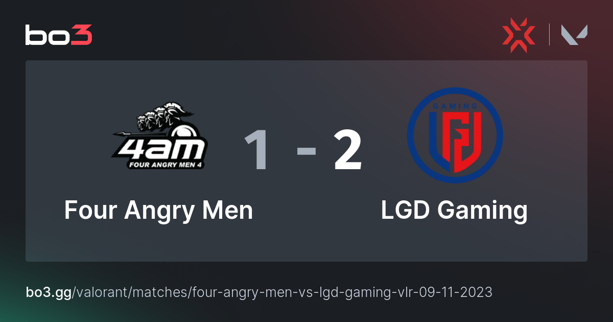 Four Angry Men vs LGD Gaming - Valorant – bo3.gg