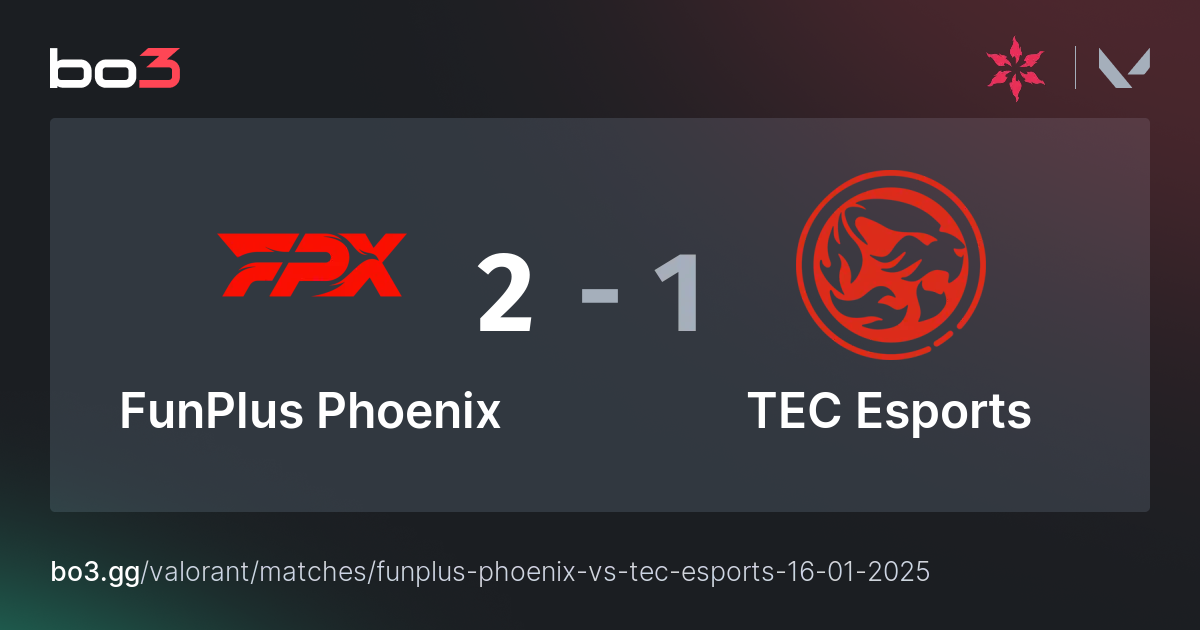 FunPlus Phoenix vs TEC Esports - Valorant – bo3.gg
