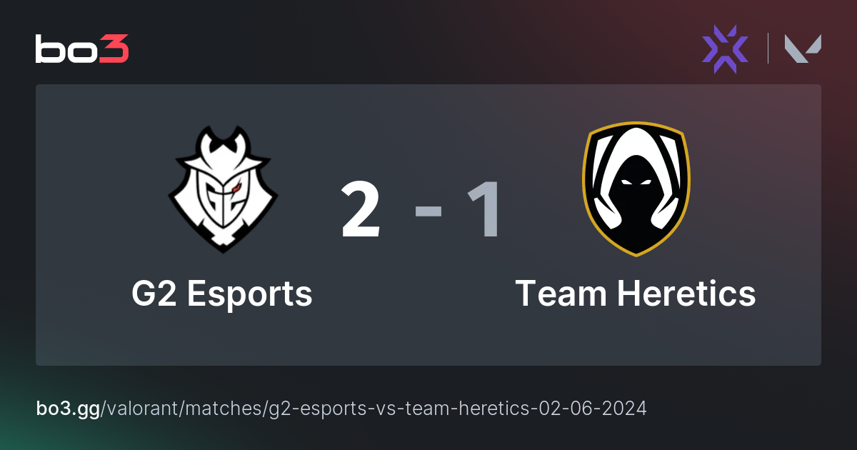 G2 Esports vs Team Heretics - Valorant – bo3.gg