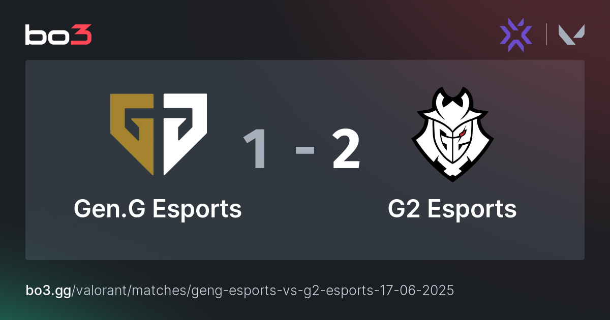 Gen.G Esports vs G2 Esports - Valorant – bo3.gg