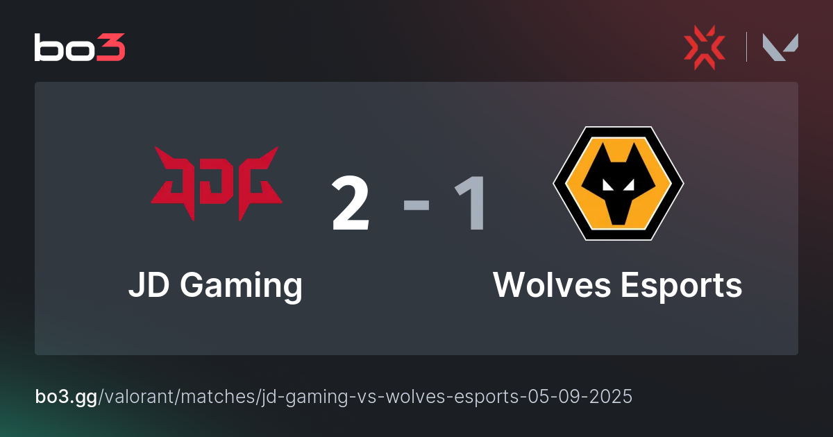 JD Gaming vs Wolves Esports - Valorant en Vivo – bo3.gg