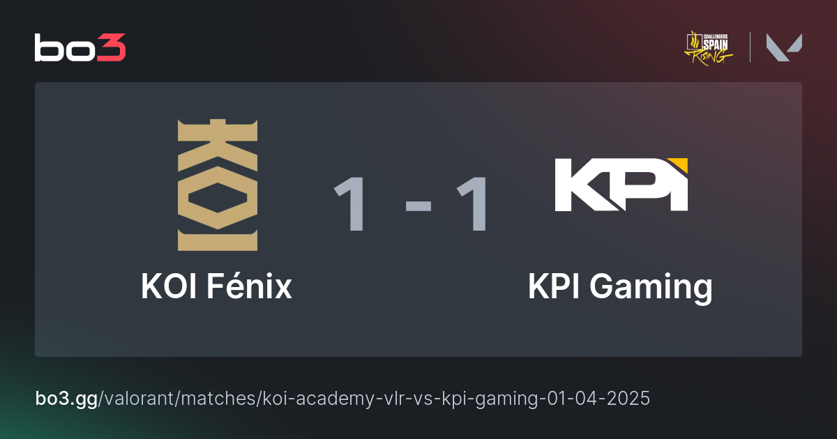 KOI Fénix vs KPI Gaming - Valorant – bo3.gg