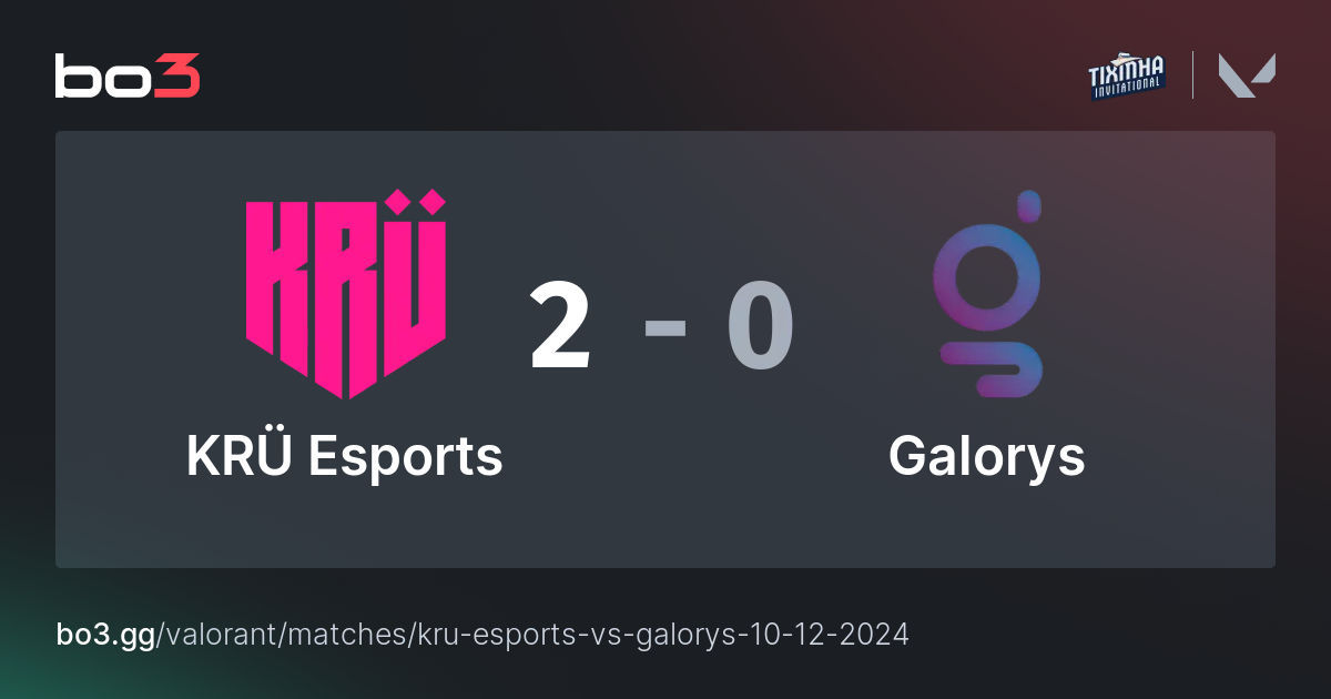 KRÜ Esports vs Galorys - Valorant – bo3.gg