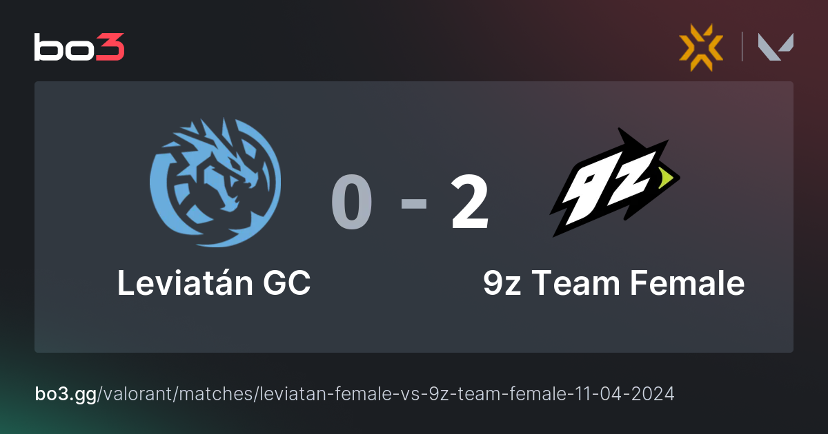 Leviatán GC vs 9z Team Female - Valorant – bo3.gg