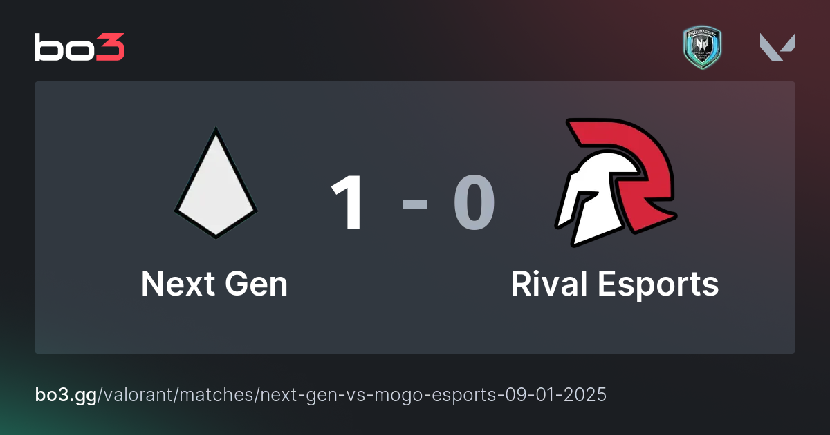 Next Gen vs Rival Esports - Valorant Live – bo3.gg
