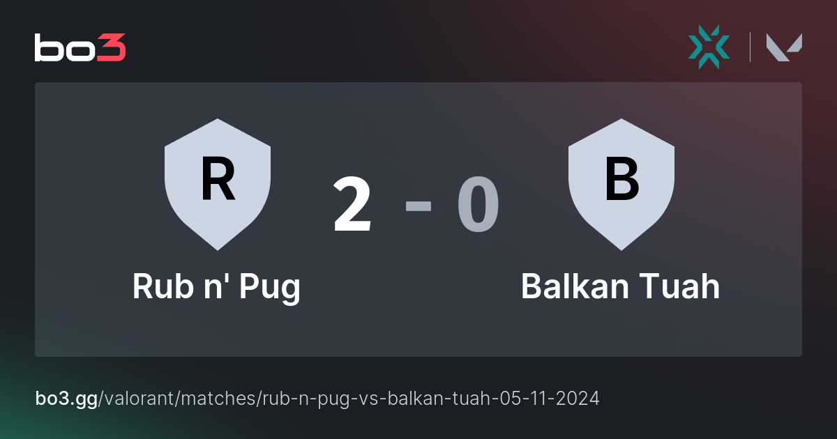 Rub n' Pug vs Balkan Tuah - Valorant – bo3.gg