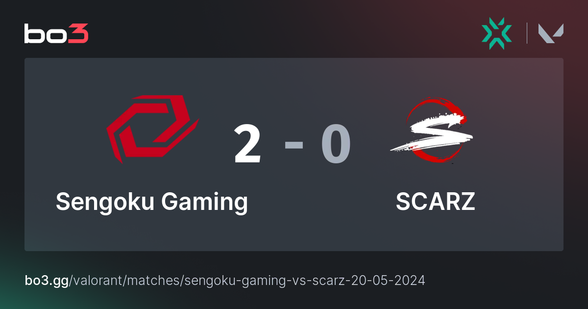 Sengoku Gaming vs SCARZ - Valorant – bo3.gg