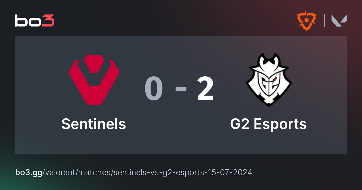 Sentinels vs G2 Esports - Valorant – bo3.gg