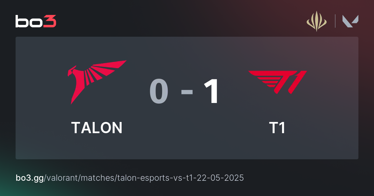 TALON vs T1 - Valorant – bo3.gg