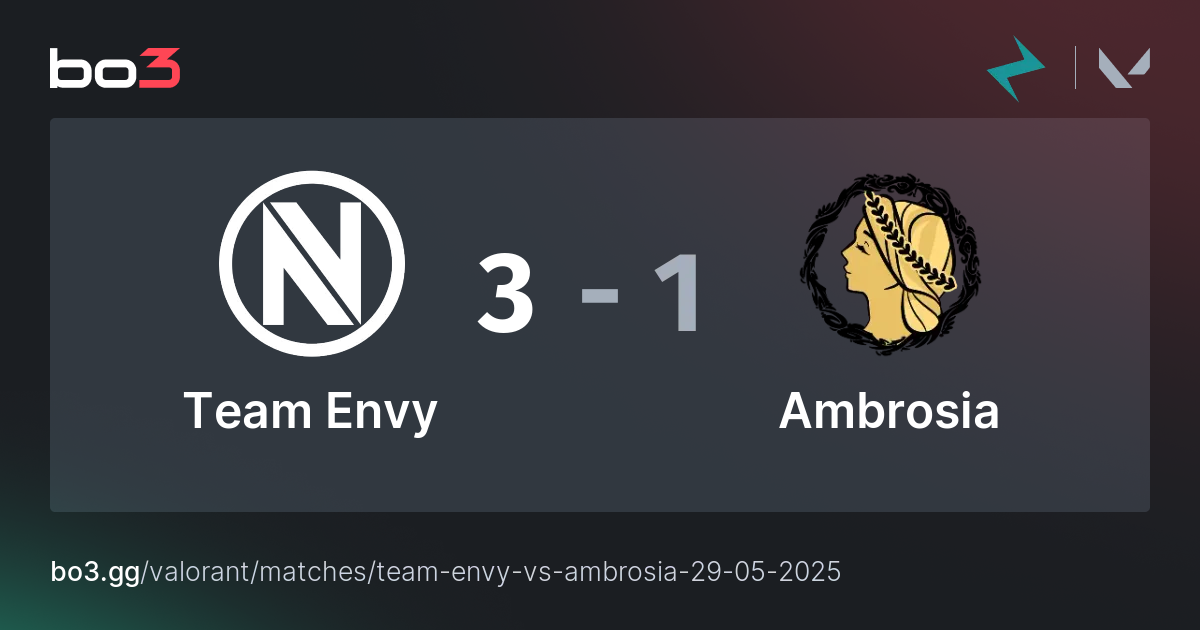 Team Envy vs Ambrosia - Valorant – bo3.gg