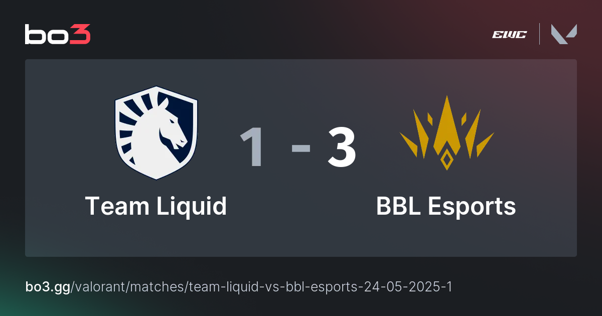 Team Liquid vs BBL Esports - Valorant – bo3.gg