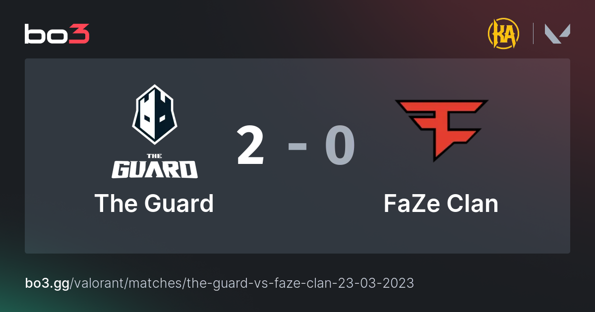The Guard vs FaZe Clan - Valorant – bo3.gg