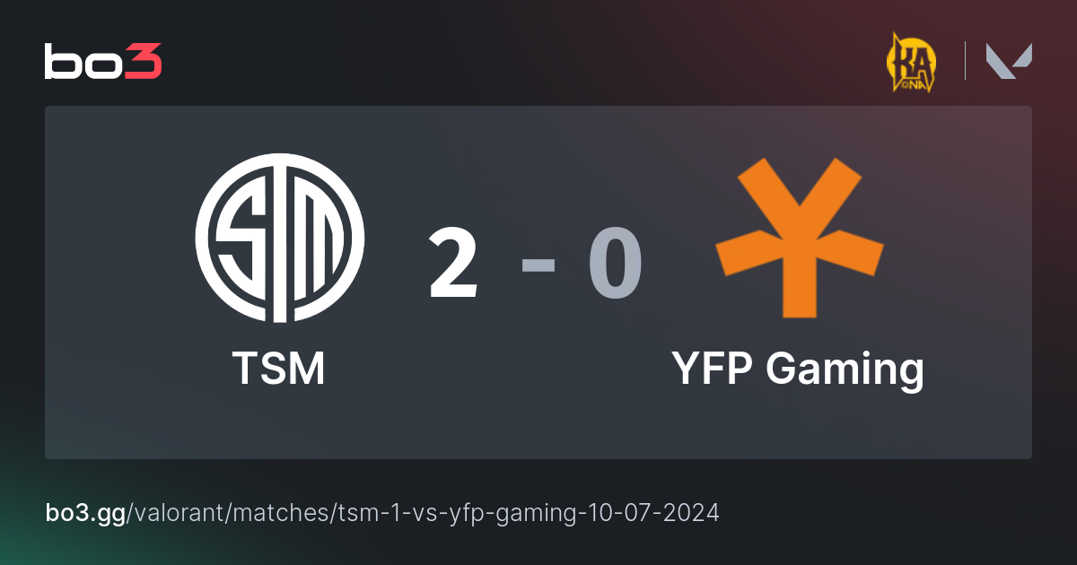 TSM vs YFP - Valorant – bo3.gg