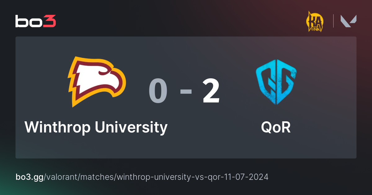 Winthrop University vs QoR - Valorant – bo3.gg