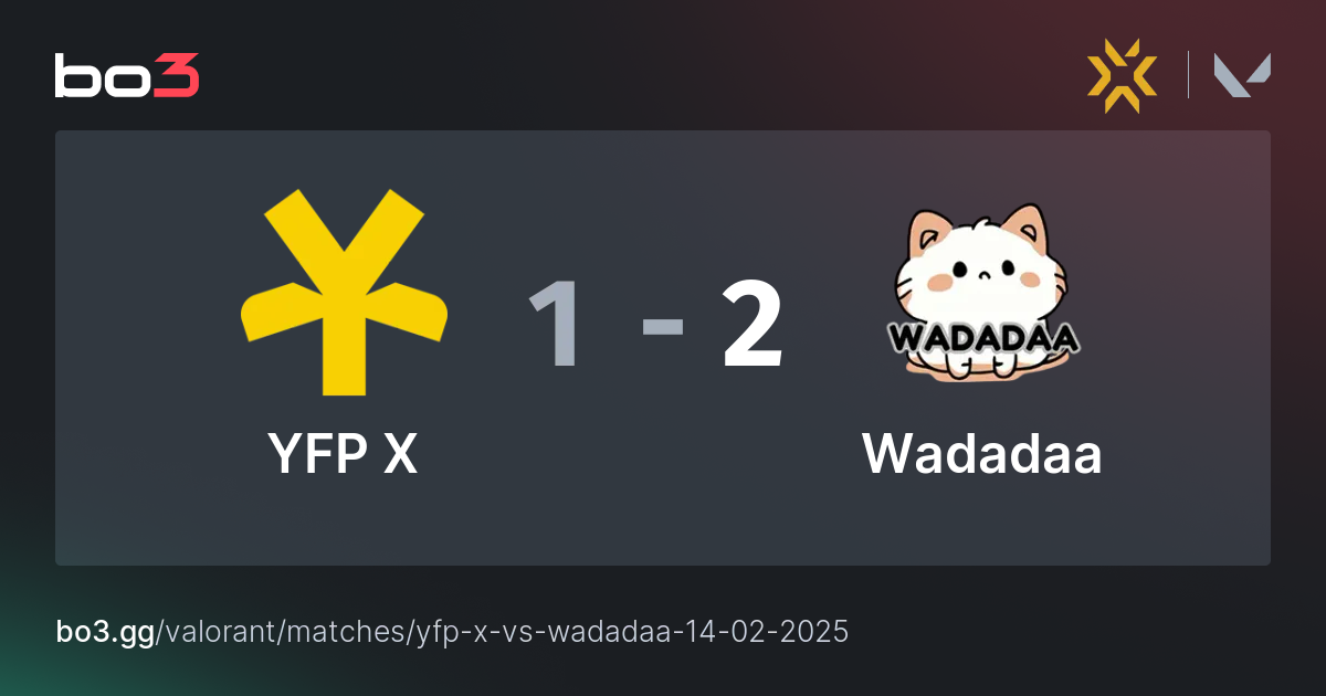 YFP X vs Wadadaa - Valorant – bo3.gg