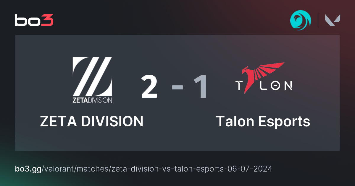 ZETA DIVISION vs Talon Esports - Valorant – bo3.gg