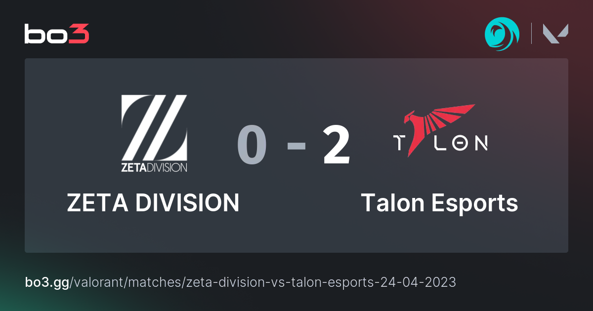 ZETA DIVISION vs TALON - Valorant – bo3.gg