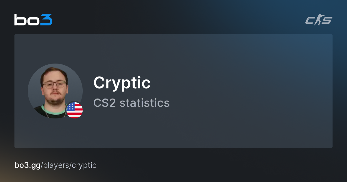 Cryptic (Matthew Whitmore) CS2 Stats – BLUEJAYS