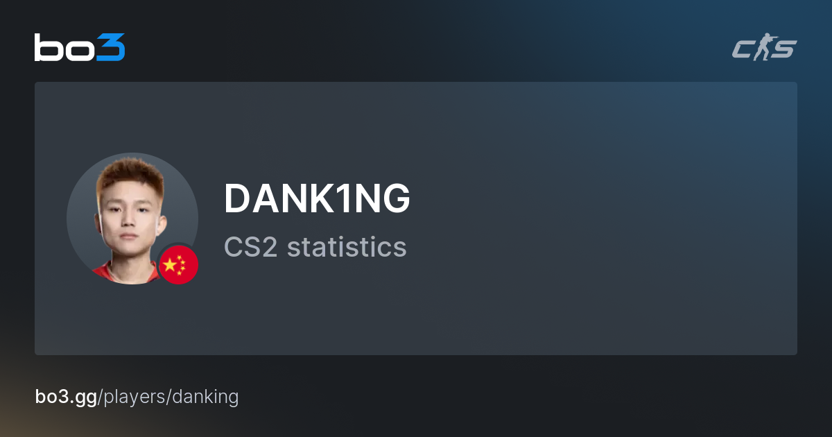 DANK1NG (Zhenghao Lv) CS2 Stats