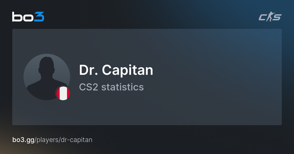 Dr. Capitan ( ) CS2 Stats