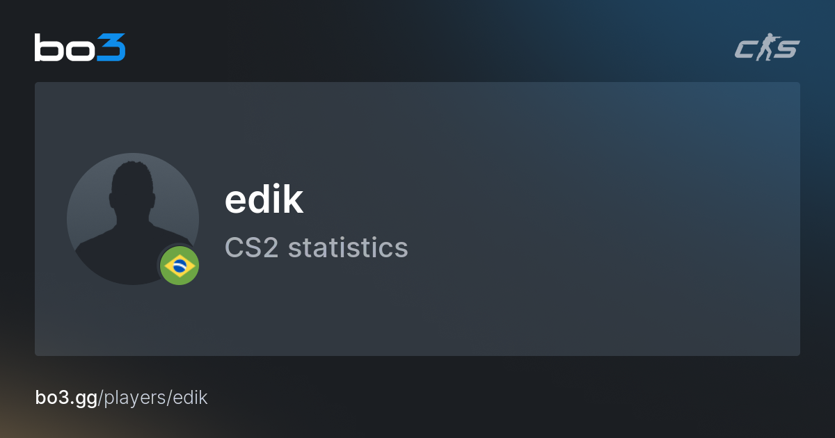 edik ( ) CS2 Stats – Red Feet