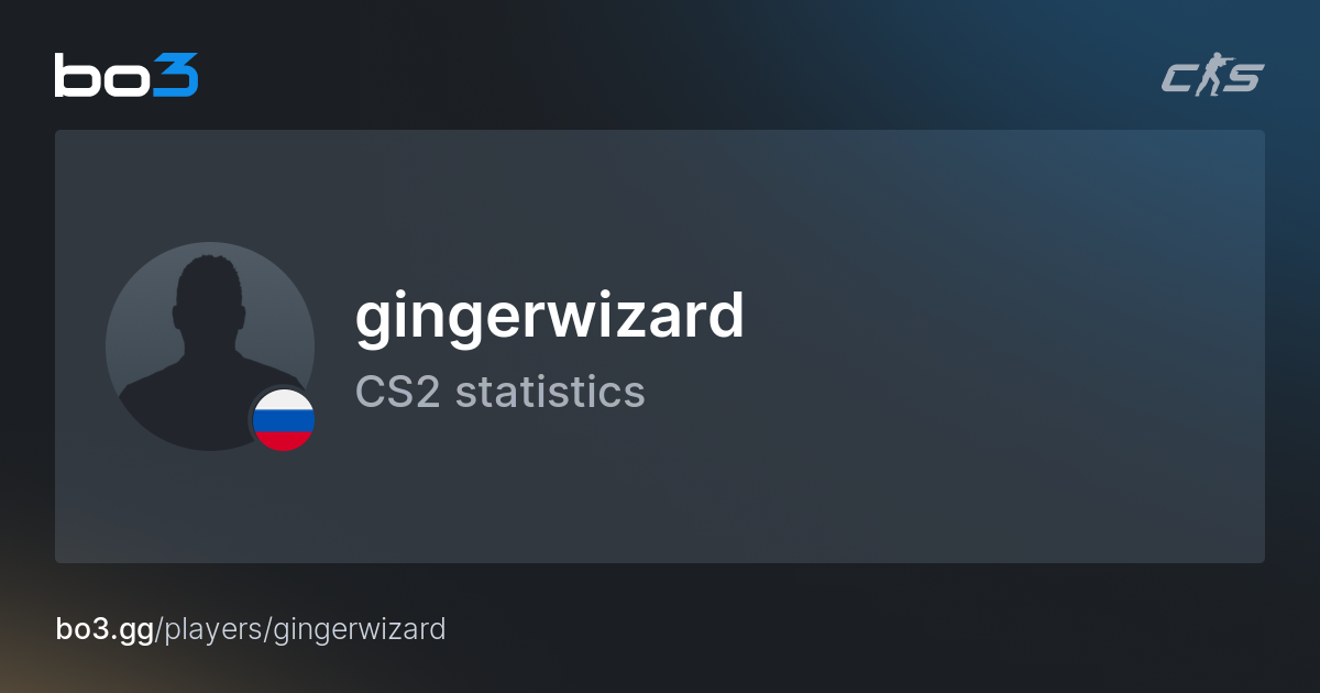 gingerwizard (Daniil Dubkov) CS2 Stats – lapw