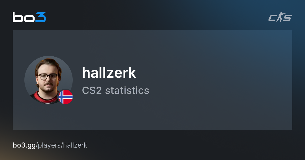 hallzerk (Håkon Fjærli) CS2 Stats – Passion UA