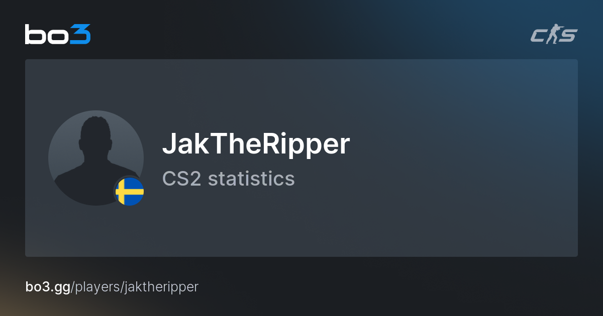 JakTheRipper ( ) CS2 Stats