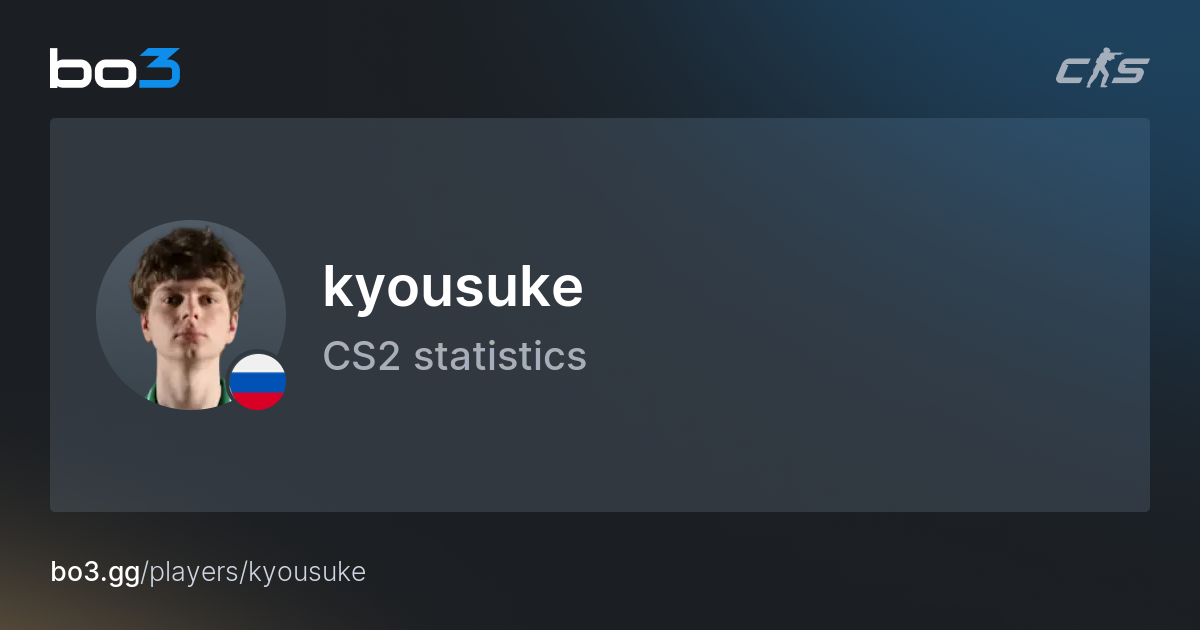 kyousuke cs2 Settings, Crosshair & Config | What mouse & viewmodel use kyousuke