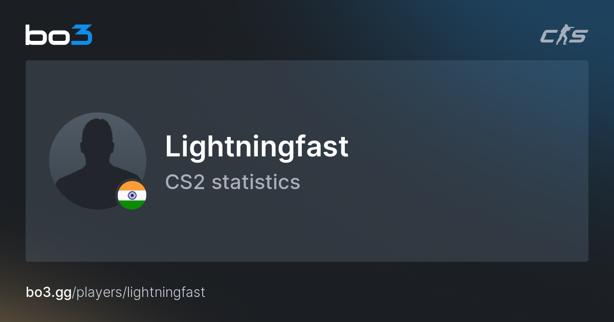 Lightningfast (Abhirup Choudhury) CS2 Stats – Global