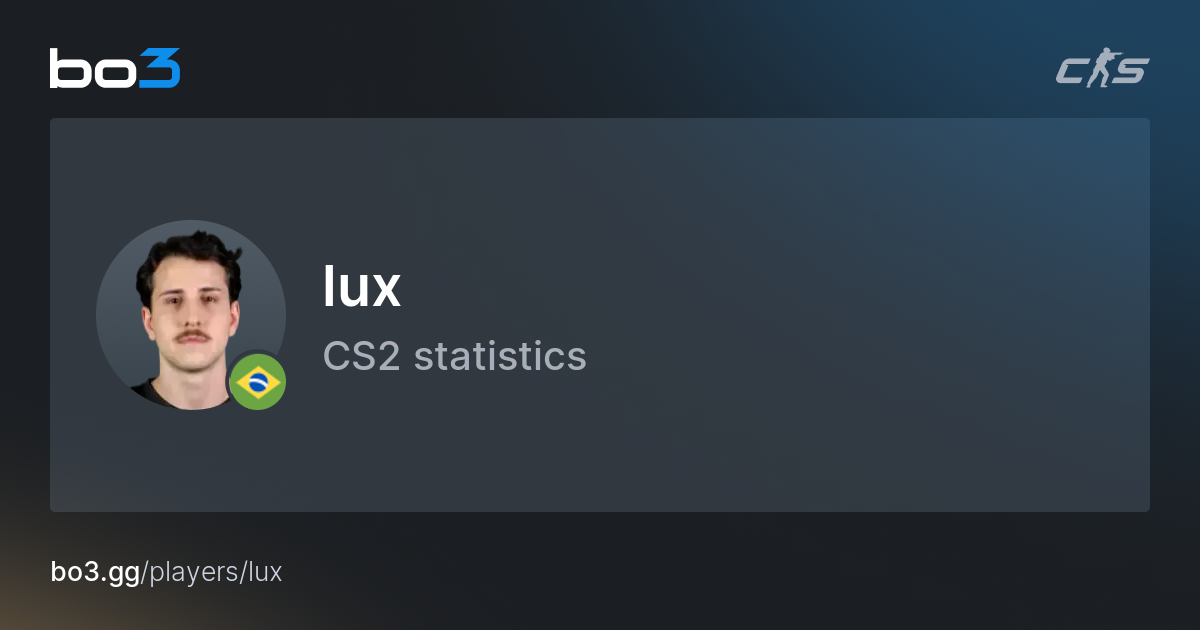 lux (Lucas Christofoletti Meneghini) CS2 Stats – Legacy