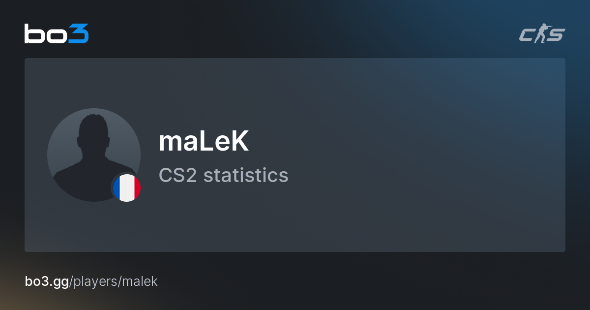 maLeK (Damien Marcel) CS2 Stats