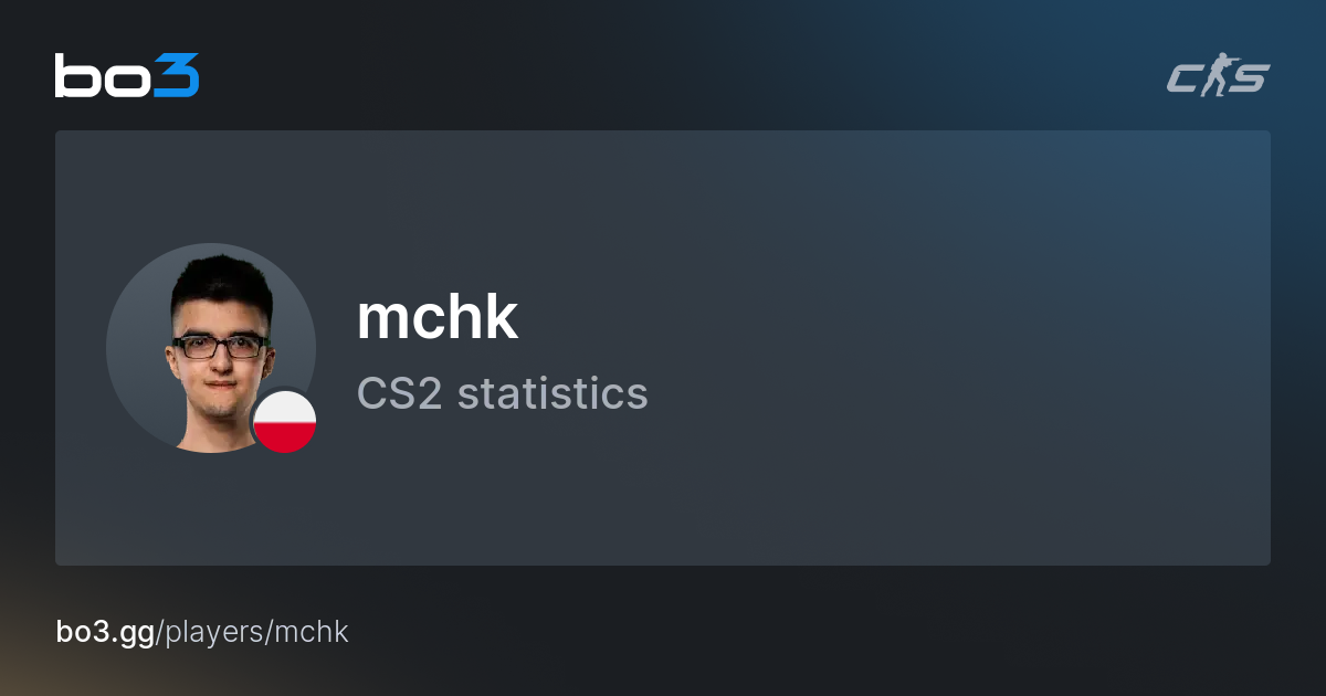 mchk (Michał Bartosiak) CS2 Stats – Team MCE