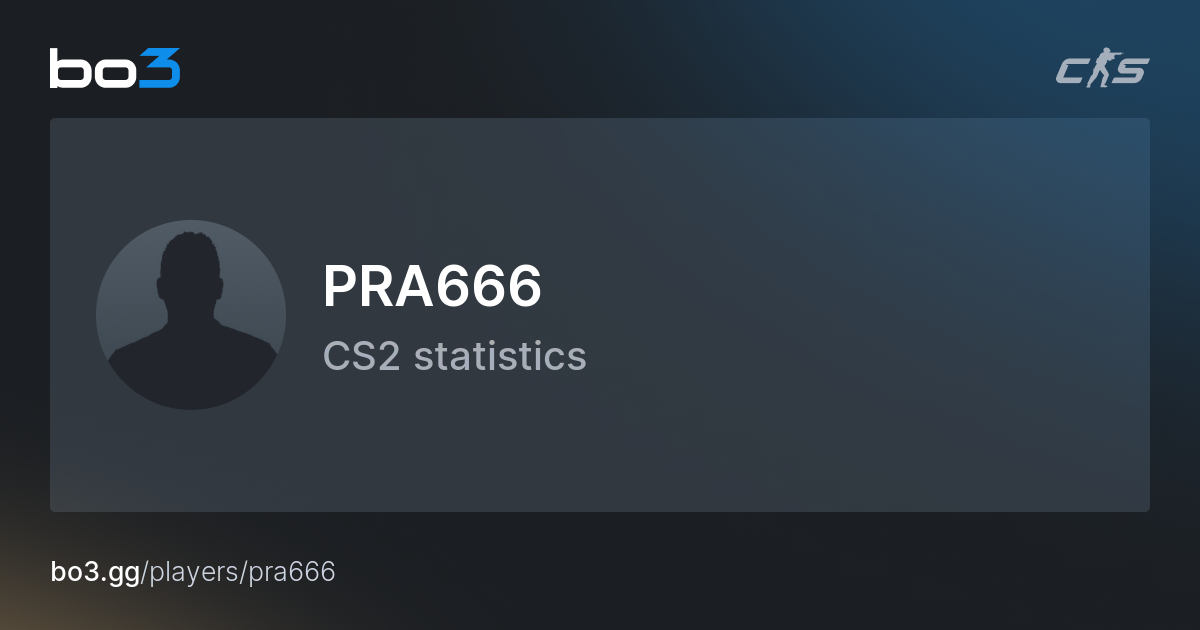 PRA666 ( ) CS2 Stats