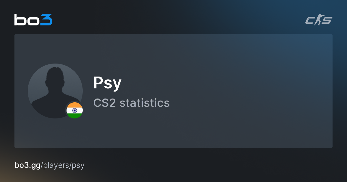 Psy (Simar Sethi) CS2 Stats – Entity