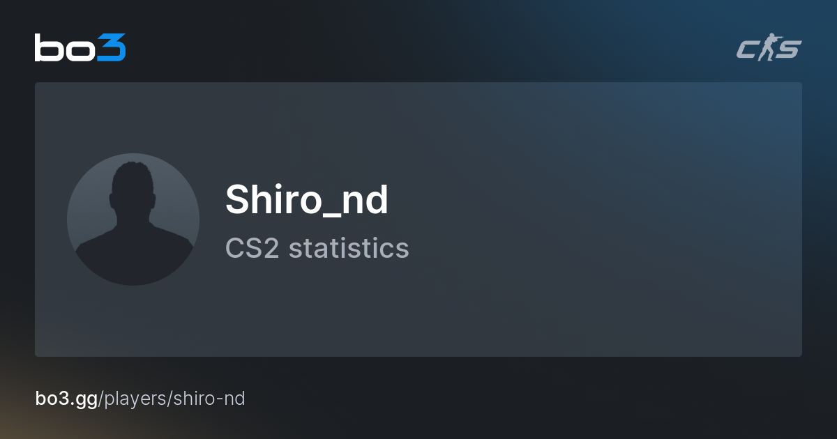 Shiro_nd ( ) CS2 Stats