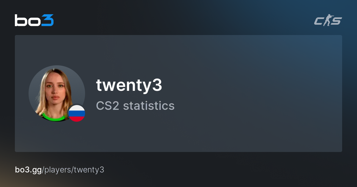 twenty3 (Alexandra Timonina) CS2 Stats – Imperial Valkyries