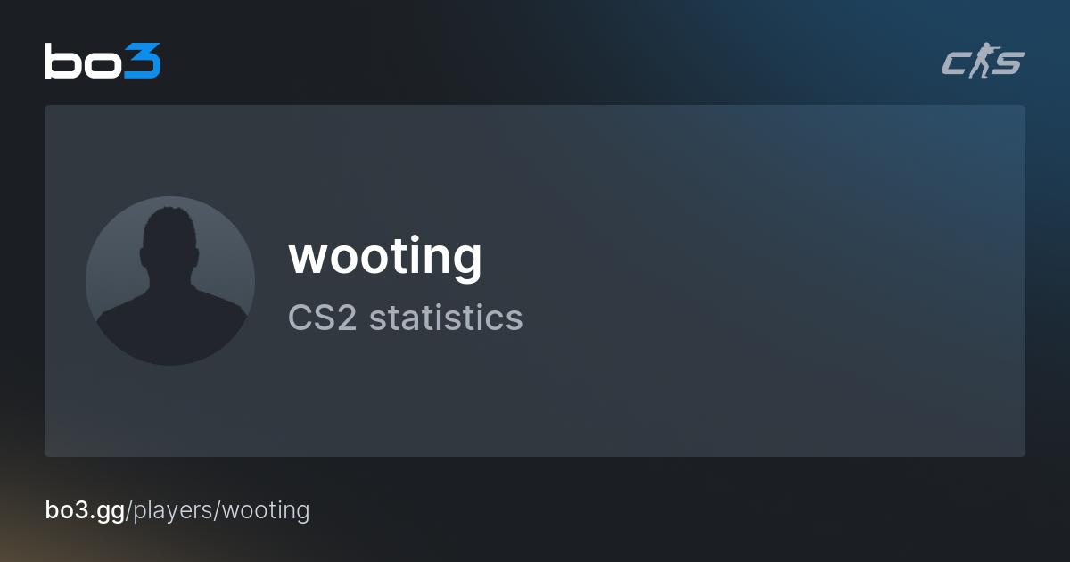 wooting ( ) CS2 Stats